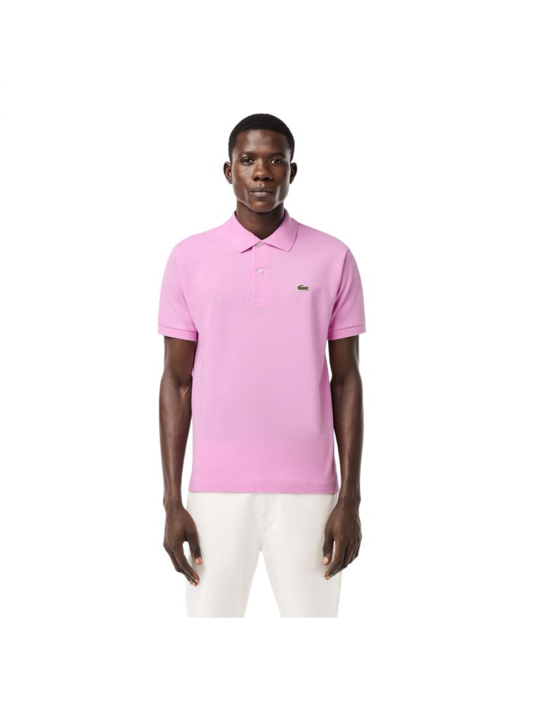 Lacoste salmon pink polo store